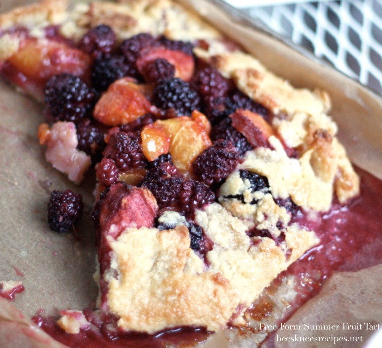 Free-form Summer Fruit Tart – Bees Knees Recipes